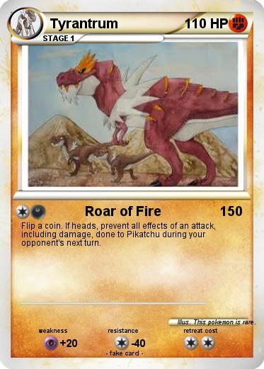 Pokémon Tyrantrum 146 146 - Roar of Fire - My Pokemon Card