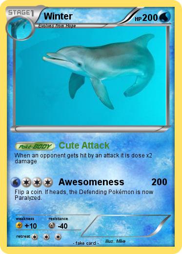 Pokémon Winter 430 430 - Cute Attack - My Pokemon Card