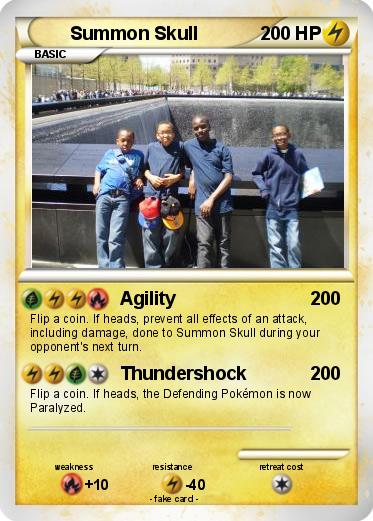 Pokémon Summon Skull 1 1 - Agility - My Pokemon Card