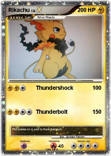 Pokémon Rikachu 30 30 - Thundershock - My Pokemon Card