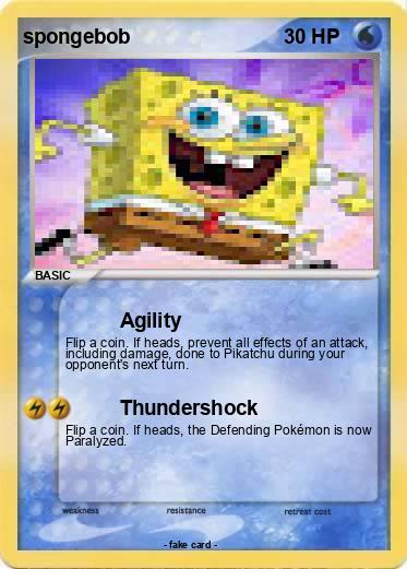 Pokémon spongebob 3945 3945 - Agility - My Pokemon Card