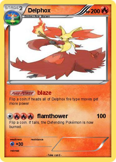 Pokémon Delphox 43 43 - blaze - My Pokemon Card