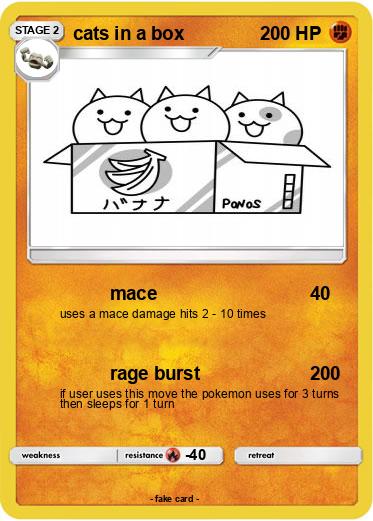 Pokémon cats in a box - mace - My Pokemon Card