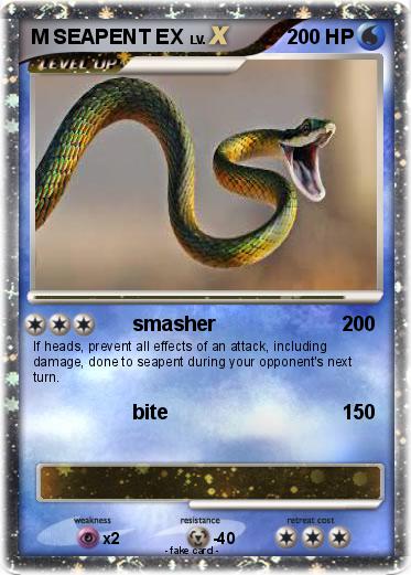 Pokémon M SEAPENT EX - smasher - My Pokemon Card