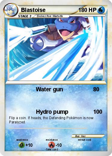 Pokémon Blastoise 1575 1575 - Water gun - My Pokemon Card