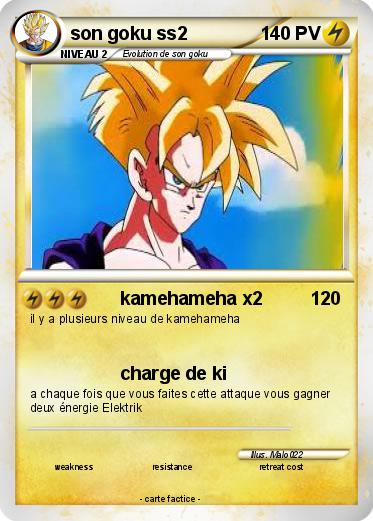Pokémon son goku ss2 4 4 - kamehameha x2 - Ma carte Pokémon