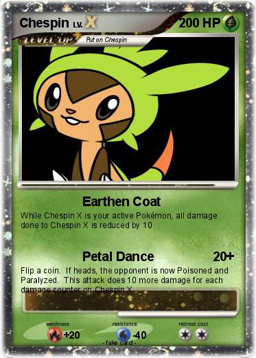 Pokémon Chespin 282 282 - Earthen Coat - My Pokemon Card