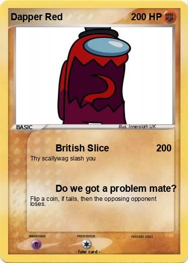 Pokémon Dapper Red - British Slice - My Pokemon Card