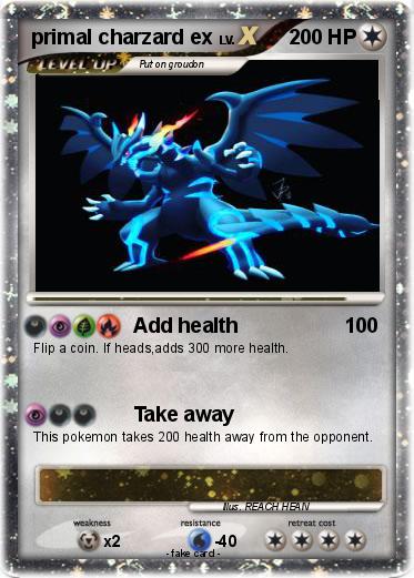 Pokémon primal charzard ex - Add health - My Pokemon Card