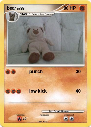 Pokémon bear 367 367 - punch - My Pokemon Card