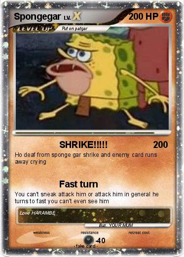 Pokémon Spongegar 23 23 - SHRIKE!!!!! - My Pokemon Card