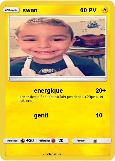 Pokémon swan 62 62 - energique - Ma carte Pokémon