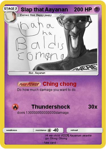 Pokémon Slap that Aayanan - Ching chong - My Pokemon Card