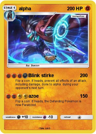 Pokémon alpha 640 640 - Blink stirke - My Pokemon Card