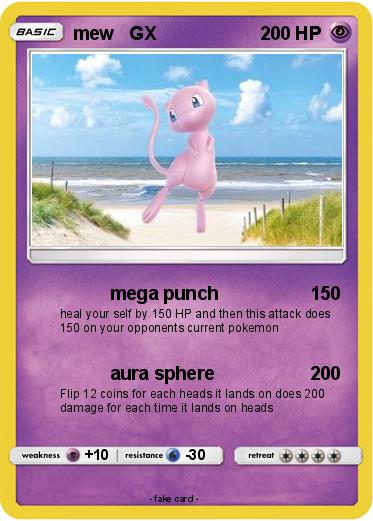 Pokémon mew GX 19 19 - mega punch - My Pokemon Card