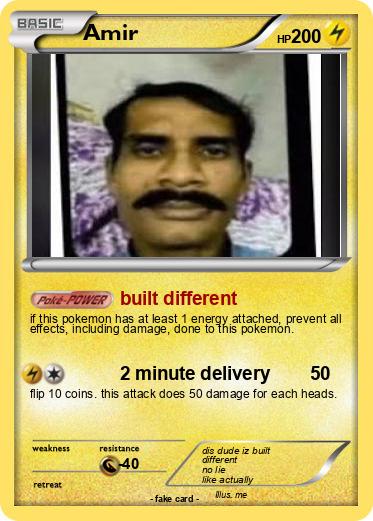 Pokémon Amir 146 146 - built different - My Pokemon Card