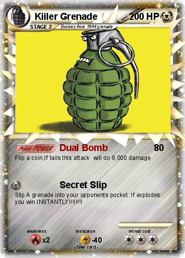 Pokémon Kiiler Grenade - Dual Bomb - My Pokemon Card