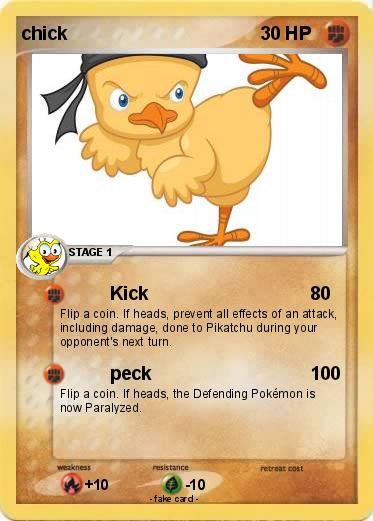 Pokémon chick 172 172 - Kick - My Pokemon Card