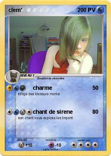 Pokémon clem 41 41 - charme - Ma carte Pokémon