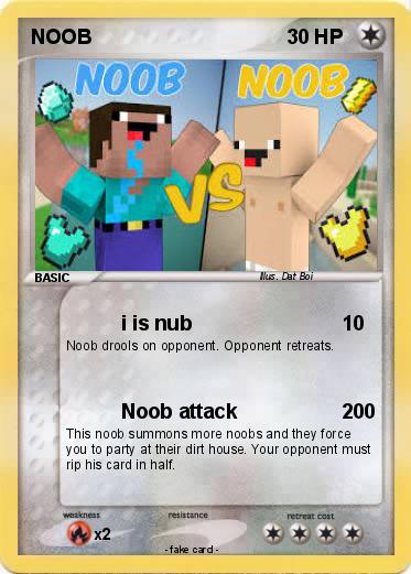 Pokémon NOOB 832 832 - i is nub - My Pokemon Card