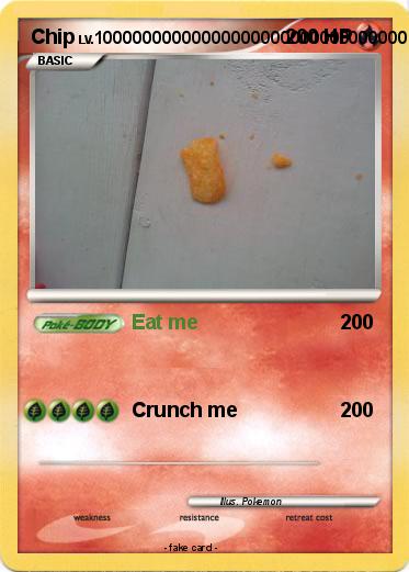 Pokémon Chip 116 116 - Eat me - My Pokemon Card