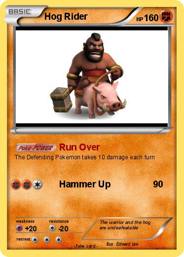 Pokémon Hog Rider 7 7 - Run Over - My Pokemon Card