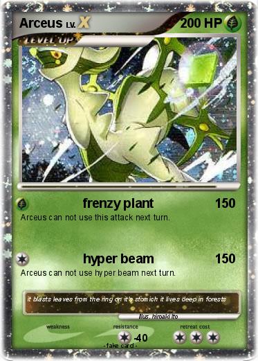 Pokémon Arceus 5307 5307 - frenzy plant - My Pokemon Card