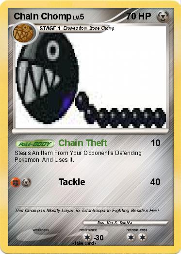 Pokémon Chain Chomp 92 92 - Chain Theft - My Pokemon Card