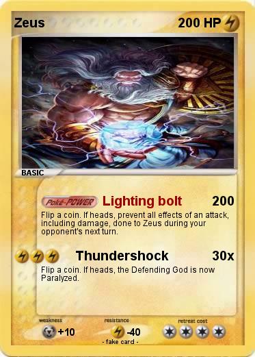 Pokémon Zeus 1775 1775 - Lighting bolt - My Pokemon Card