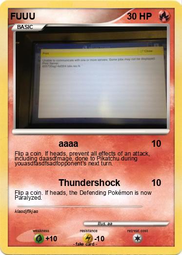 Pokémon FUUU 3 3 - aaaa - My Pokemon Card