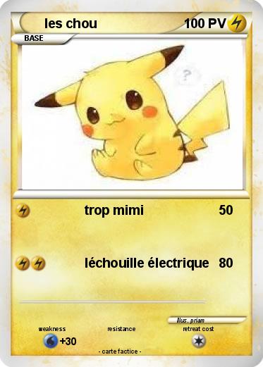 Pokémon les chou 1 1 - trop mimi - Ma carte Pokémon