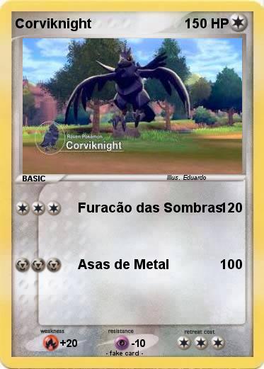 Pokémon Corviknight 3 3 - Furacão das Sombras - My Pokemon Card