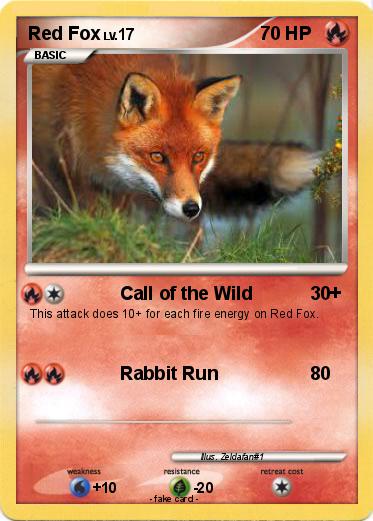Pokémon Red Fox 18 18 - Call of the Wild - My Pokemon Card