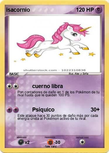 Pokémon isacornio - cuerno libra - My Pokemon Card