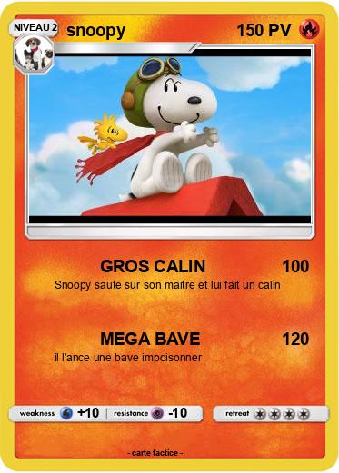Pokémon snoopy 301 301 - GROS CALIN - Ma carte Pokémon