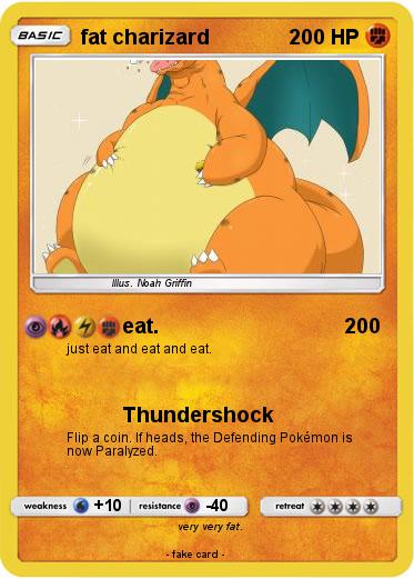 Pokémon fat charizard 17 17 - eat. - My Pokemon Card