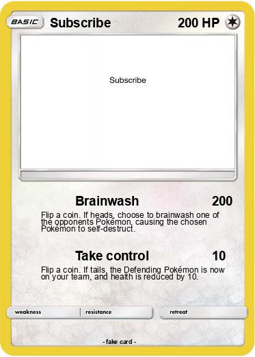 Pokémon Subscribe 17 17 - Brainwash - My Pokemon Card