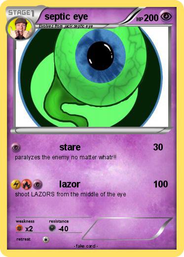 Pokémon septic eye 6 6 - stare - Twoja własna karta pokemon