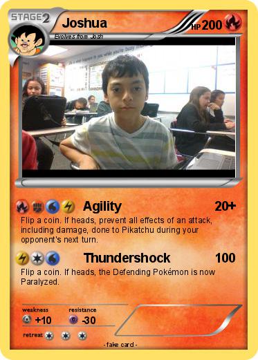 Pokémon Joshua 412 412 - Agility - My Pokemon Card