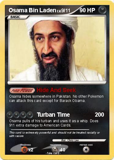 Pokémon Osama Bin Laden 258 258 - Hide And Seek - My Pokemon Card