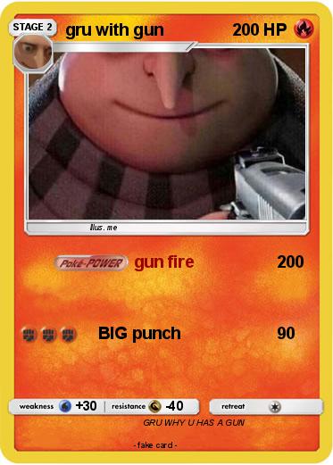 Pokémon gru with gun - gun fire - My Pokemon Card