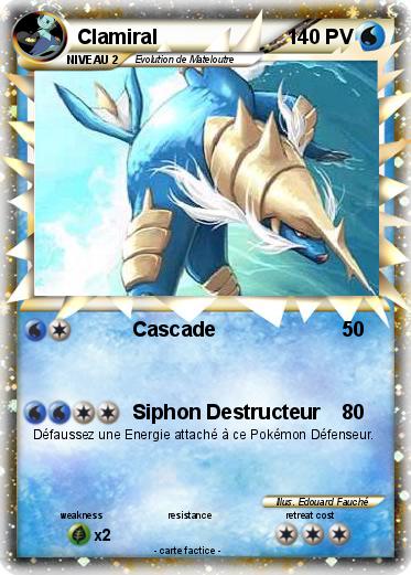 Pokémon Clamiral 227 227 - Cascade - Ma carte Pokémon