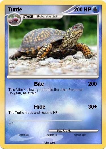 Pokémon Turtle 251 251 - Bite - My Pokemon Card