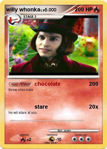 Pokémon willy whonka 1 1 - chocolate - My Pokemon Card
