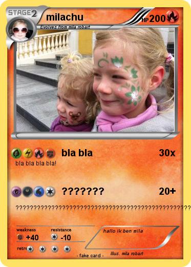 Pokémon milachu 4 4 - bla bla - My Pokemon Card