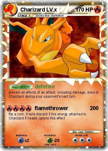 Pokémon Charizard LV x 87 87 - defense - My Pokemon Card