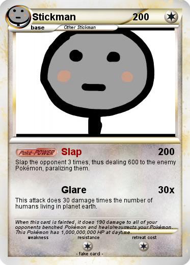 Pokémon Stickman 254 254 - Slap - My Pokemon Card