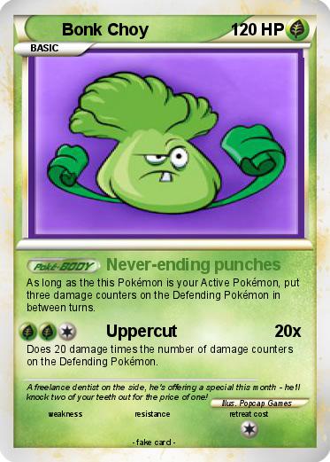 Pokémon Bonk Choy 5 5 - Never-ending punches - My Pokemon Card