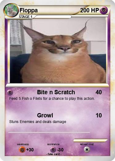 Pokémon Floppa 300 300 - Bite n Scratch - My Pokemon Card