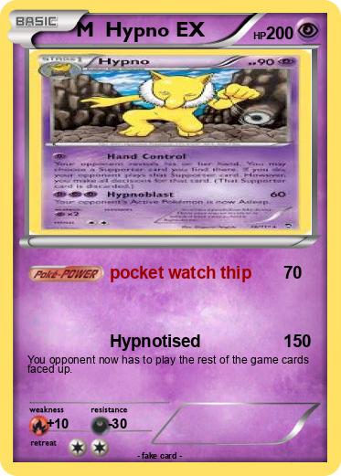 Pokémon M Hypno EX 1 1 - pocket watch thip - My Pokemon Card